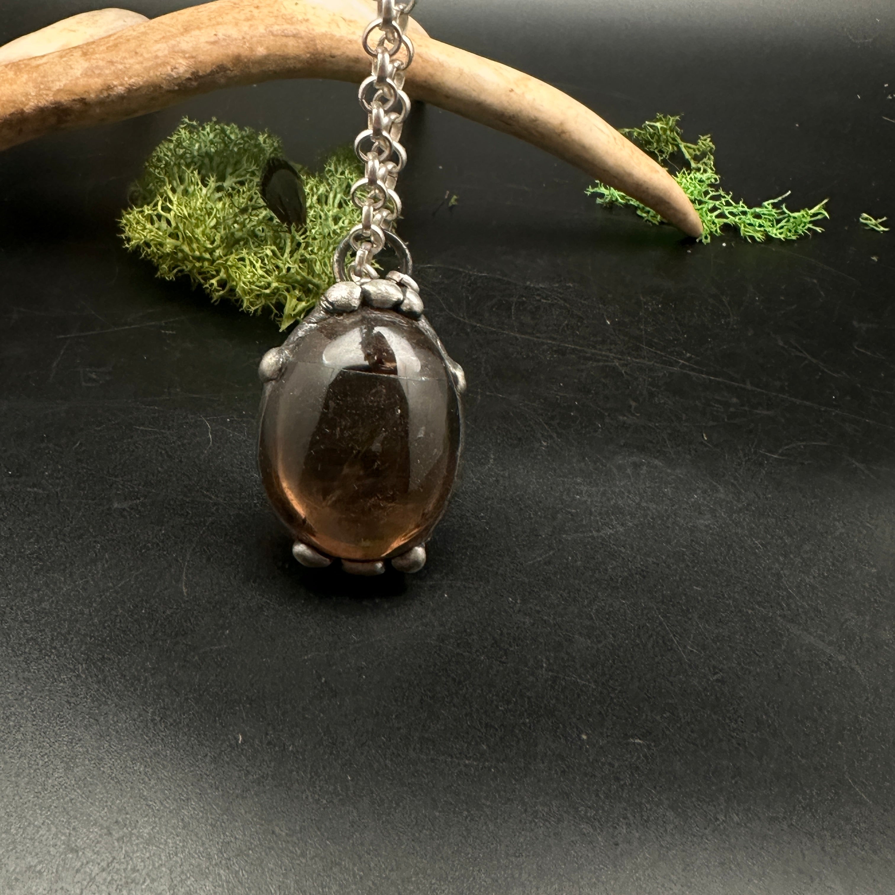 Transmission ~ Smoky Quartz Necklace *reduced price – Lily In Flux