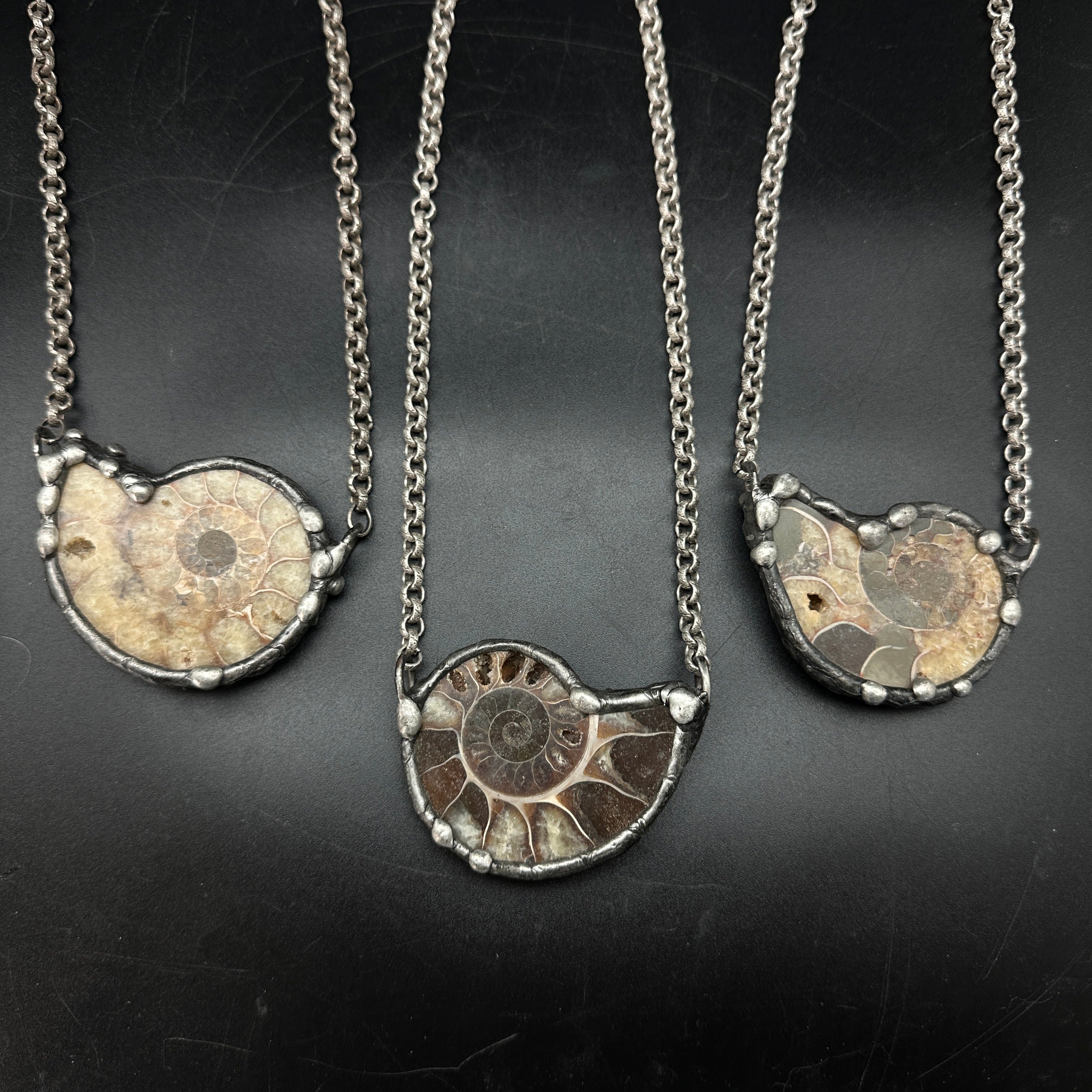 Fibonacci ~ Fossil Ammonite Necklace ~ Your Choice – Lily In Flux