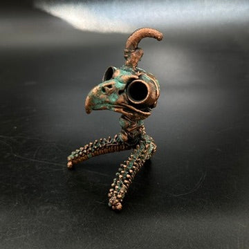 Lil' Horus ~ Owl Hybrid Critter Copper Electroformed – Lily In Flux
