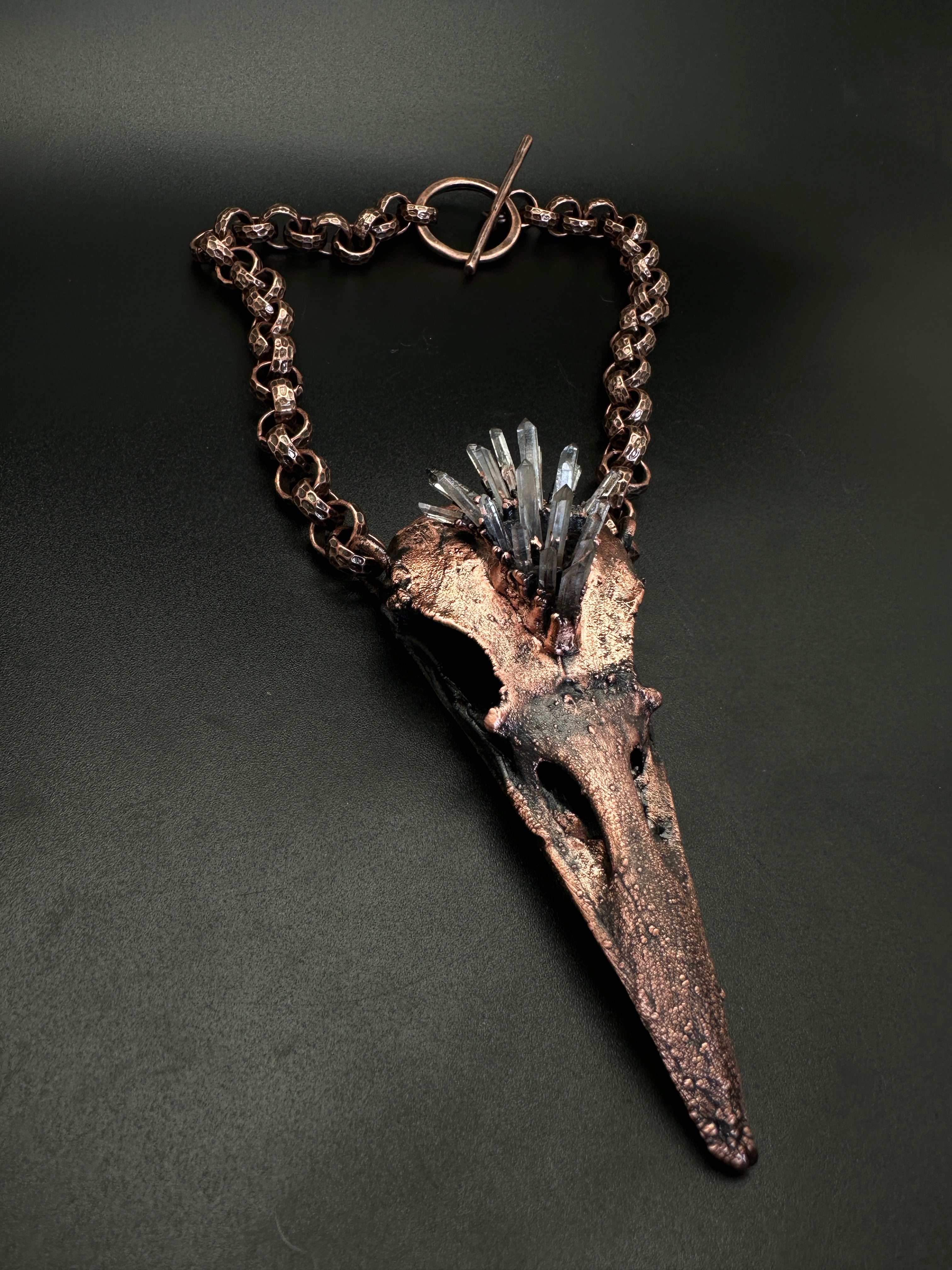Witcher ~ Raven Copper Electroformed Necklace – Lily In Flux