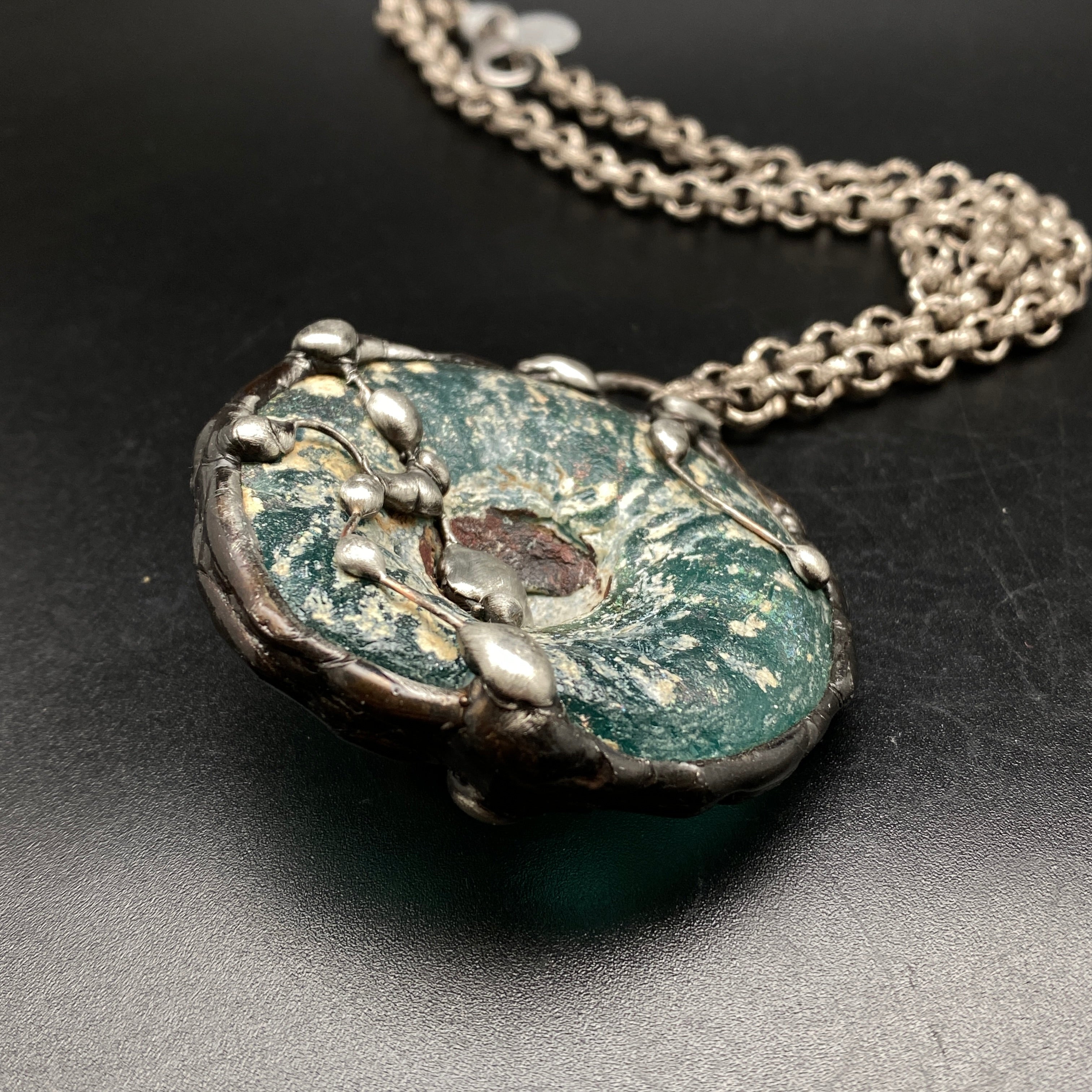 Tiber ~ Ancient Roman Glass Necklace – Lily In Flux