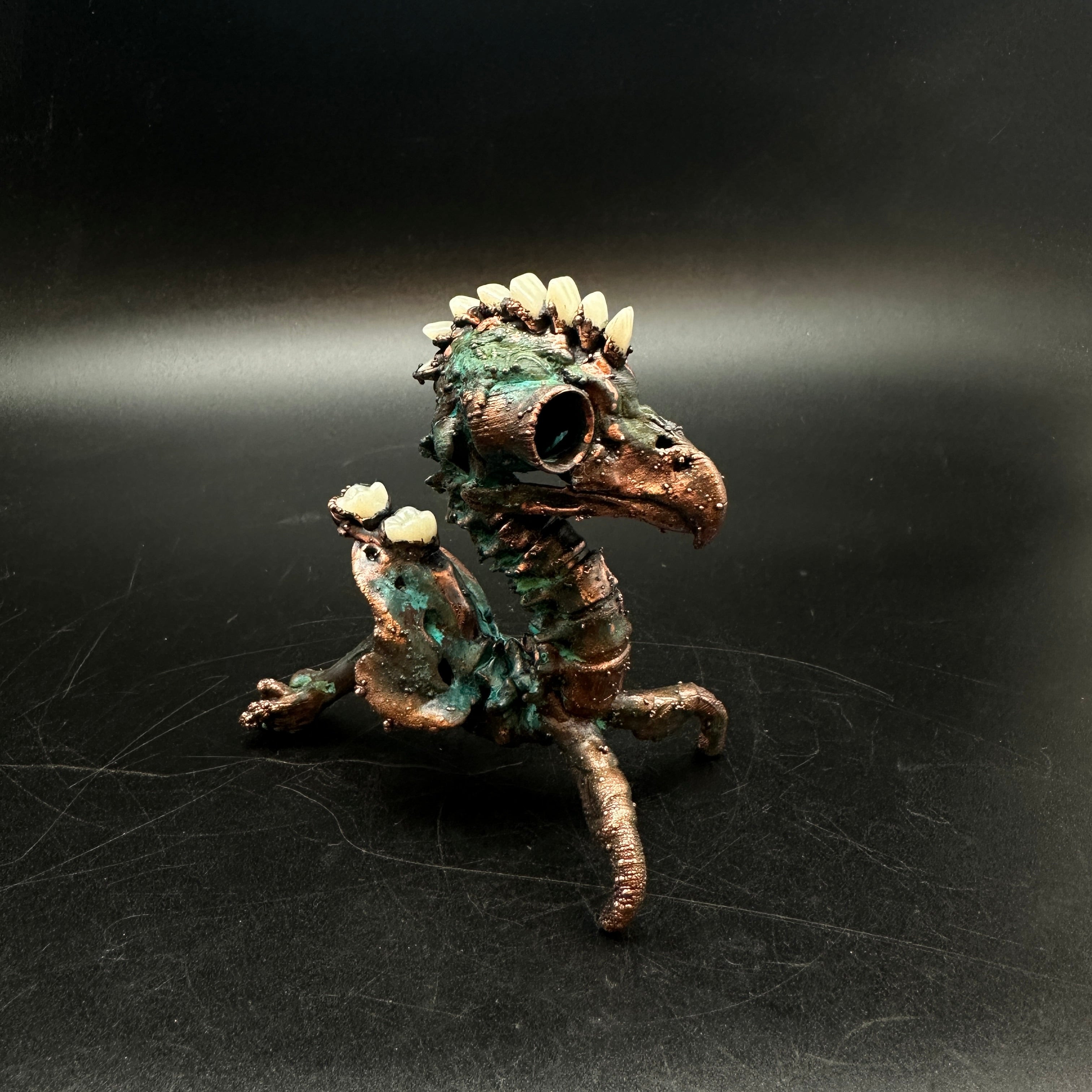 Tooth Feral ~ Tooth Mohawk Hybrid Copper Electroformed – Lily In Flux