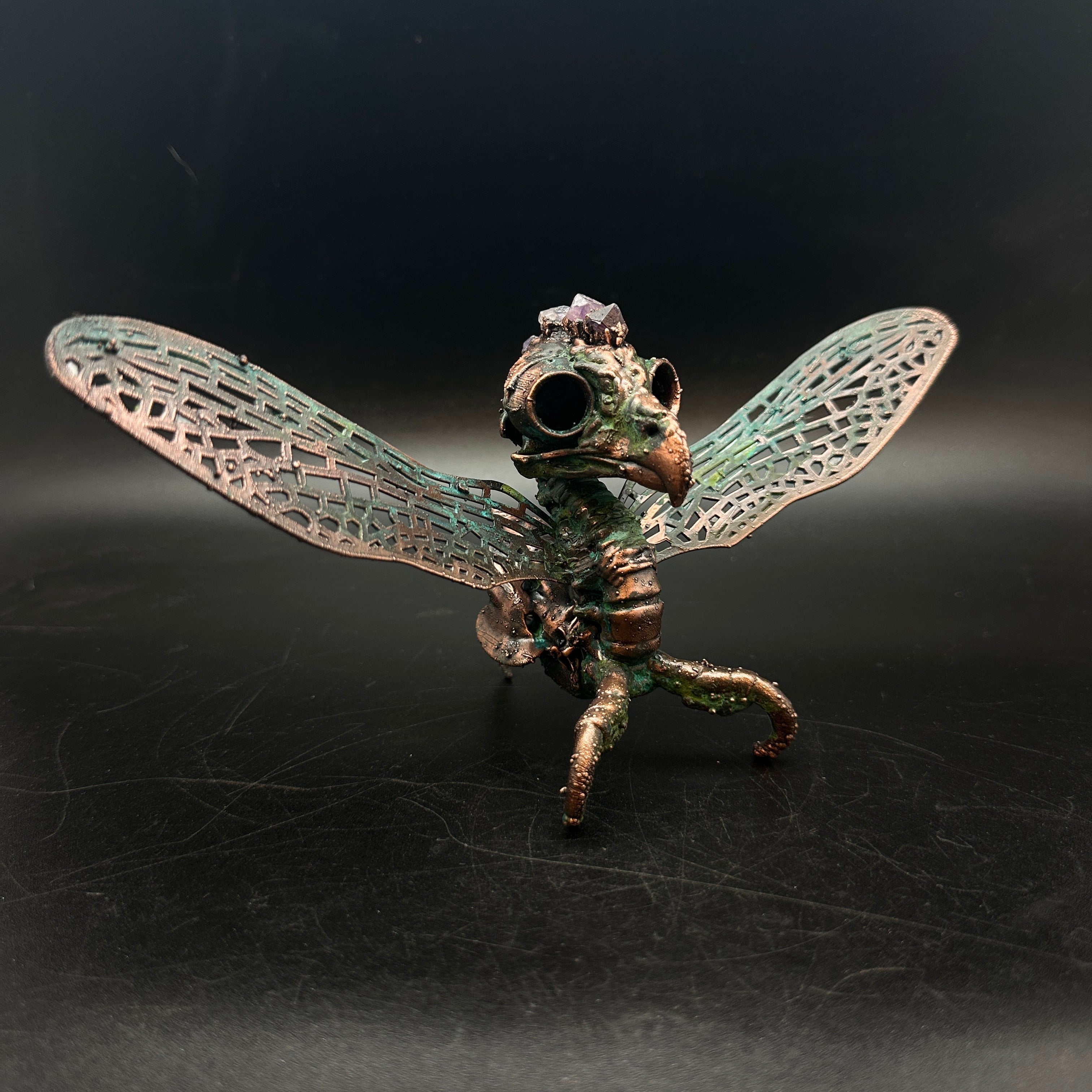 Winged Horus ~ Hybrid Copper Electroformed – Lily In Flux