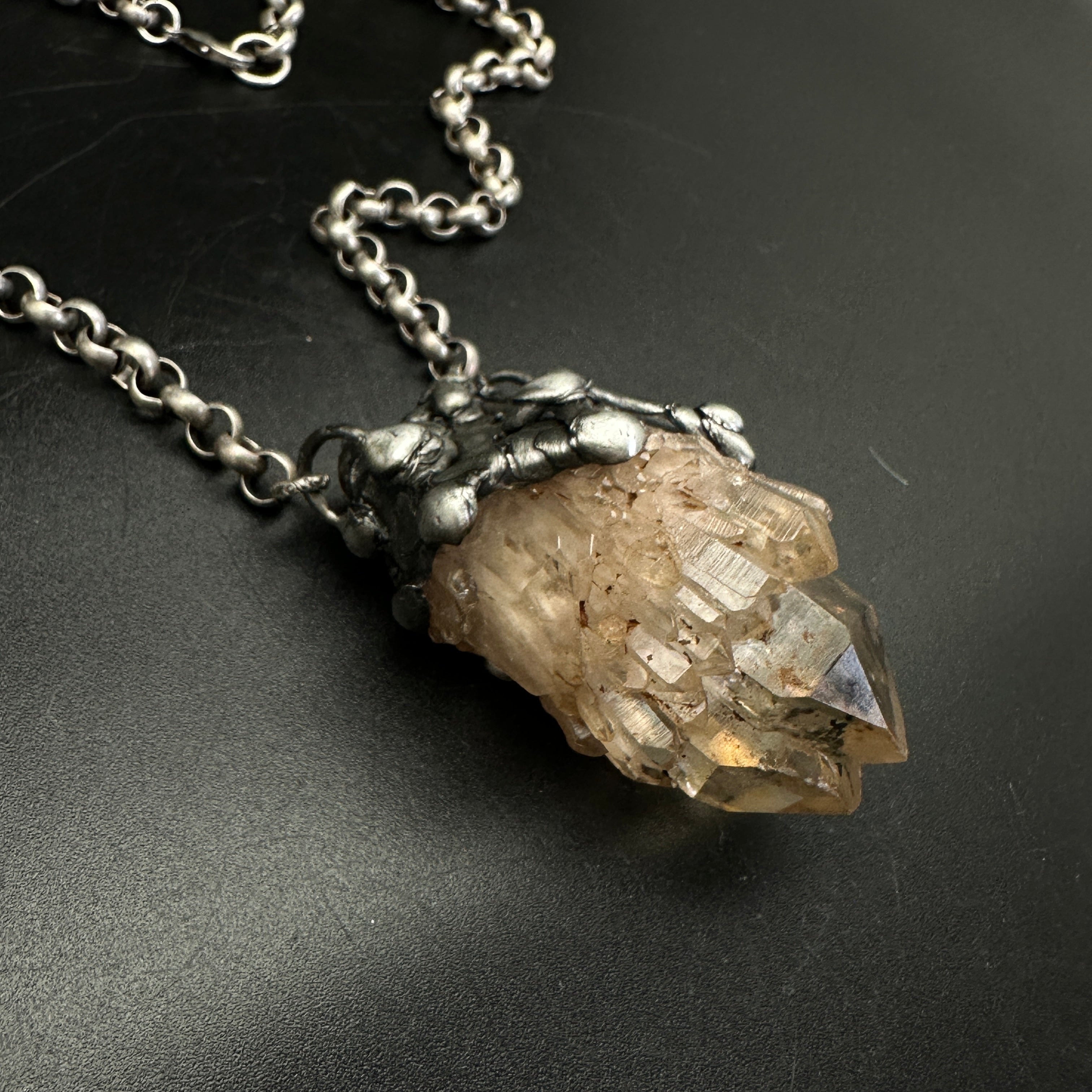 Shards of the Mountain ~Congo Citrine Talisman Necklace – Lily In Flux