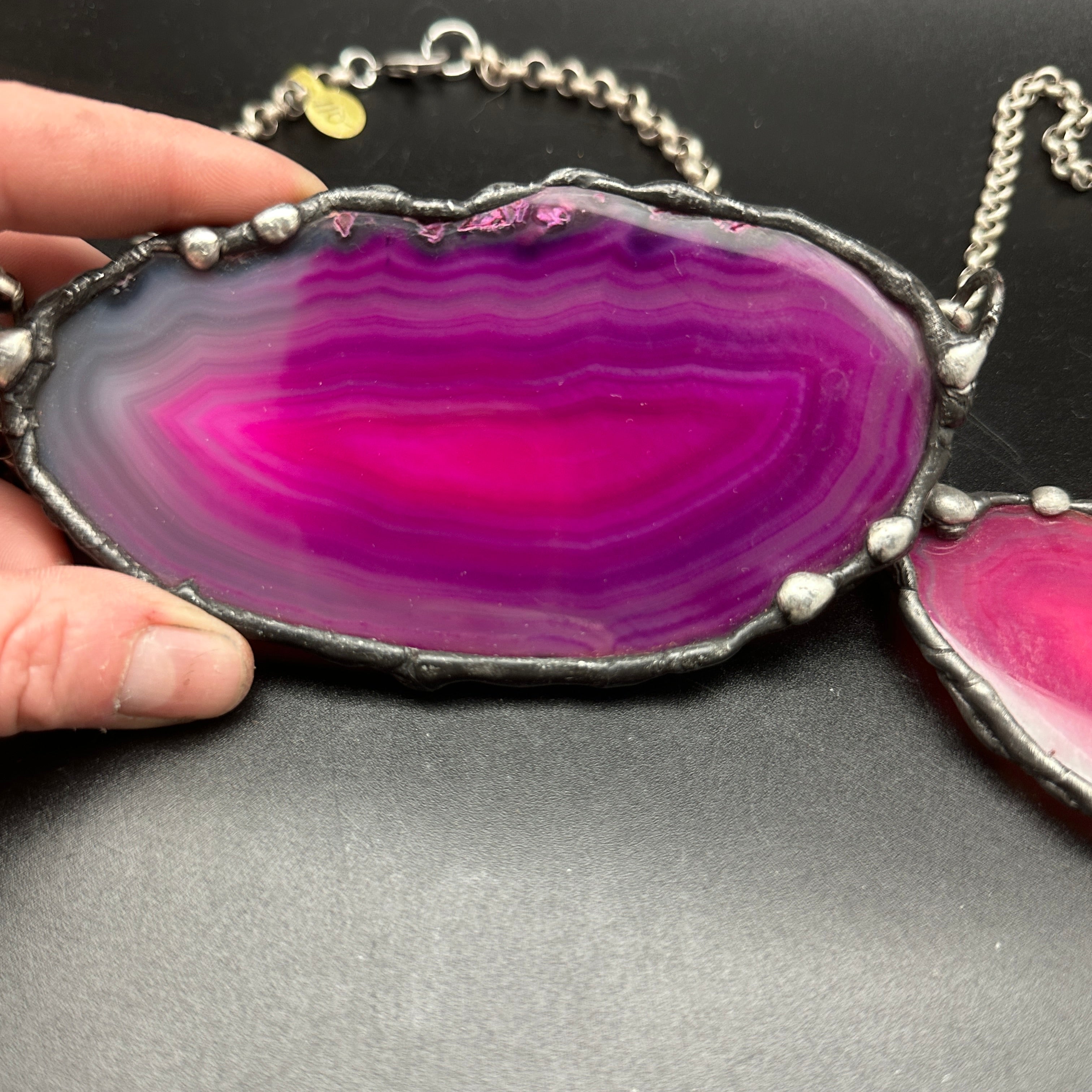 Jewel ~ Geode Slice Necklace – Lily In Flux