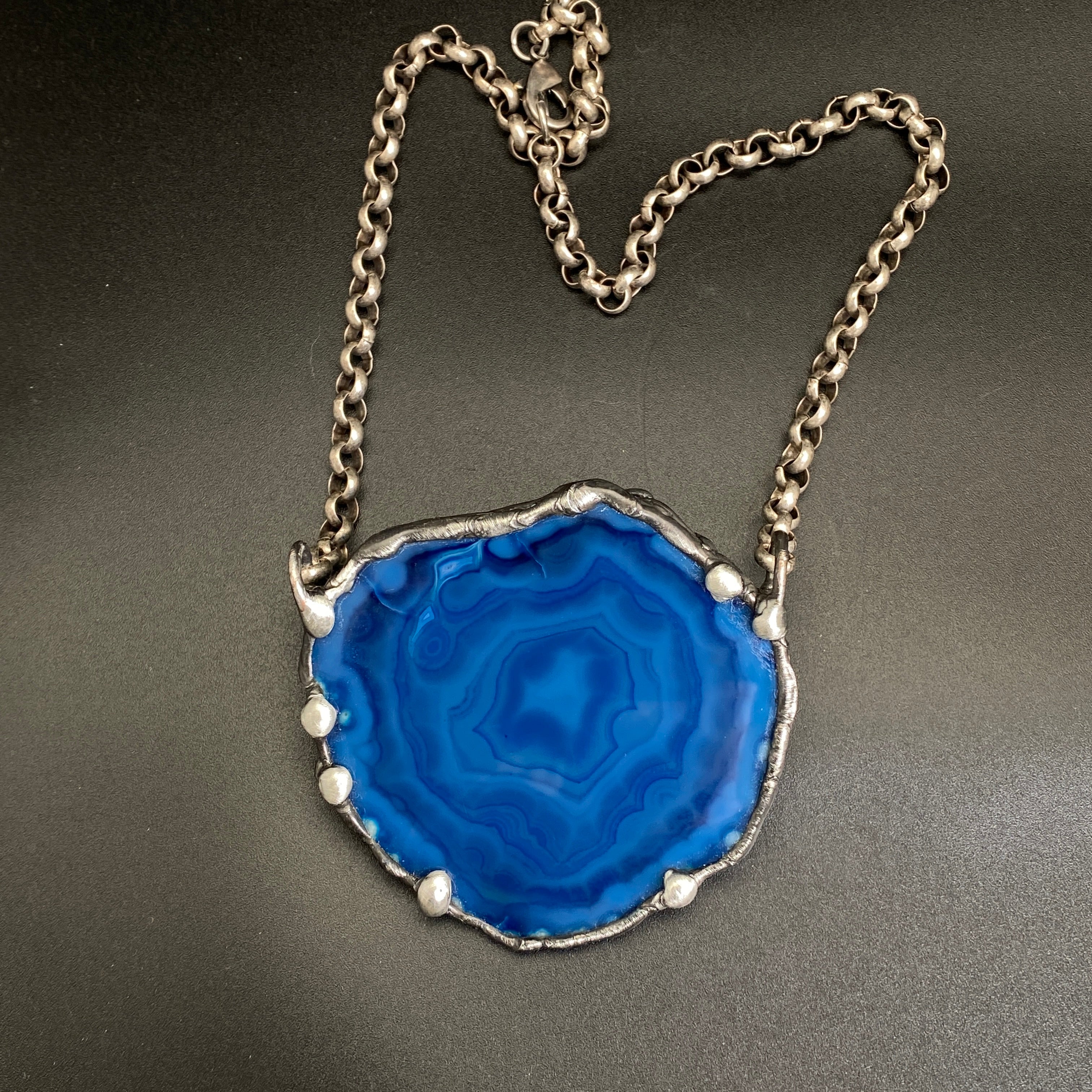 Ripple Effect ~ Geode Slice Necklace – Lily In Flux