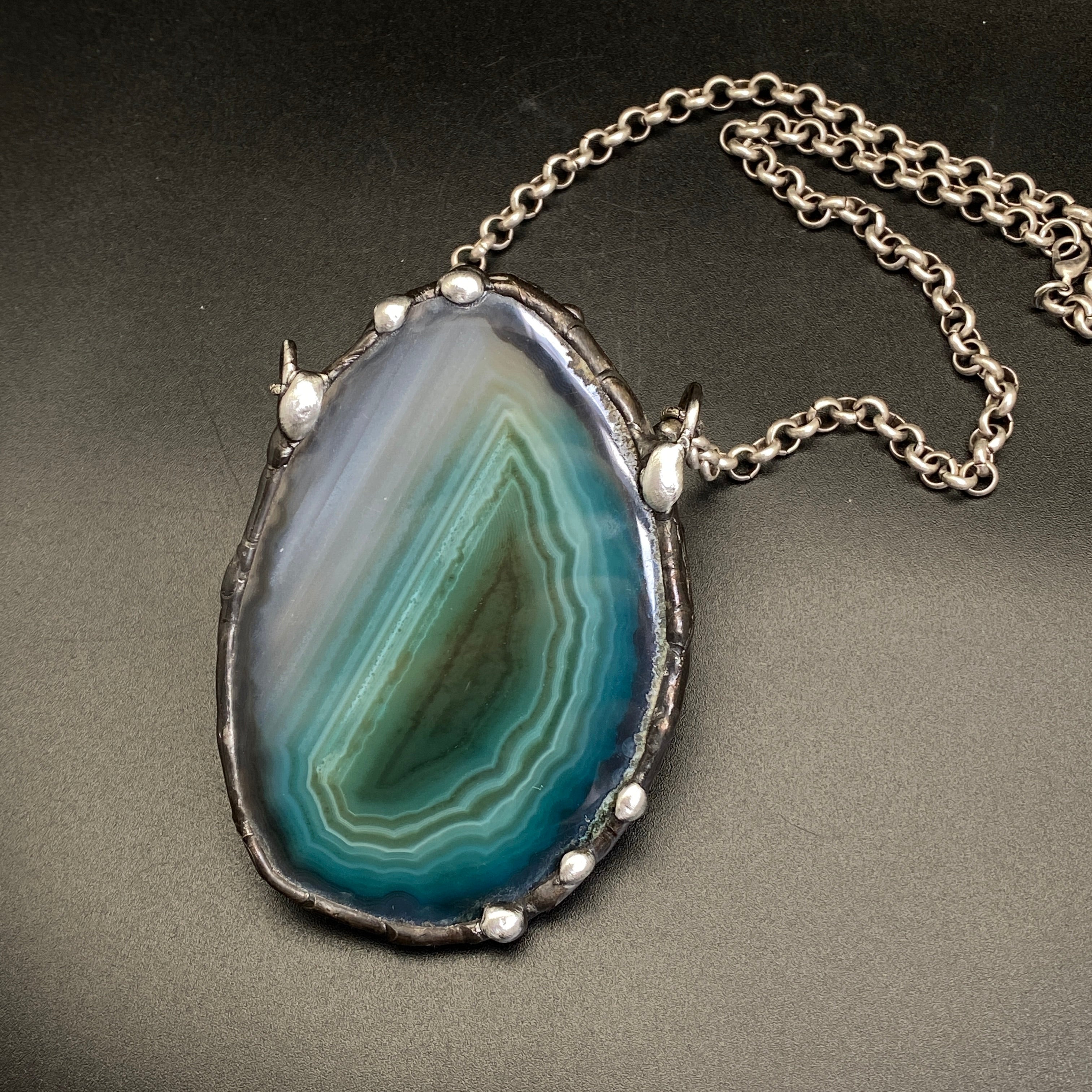 Ascension ~ Geode Slice Necklace – Lily In Flux