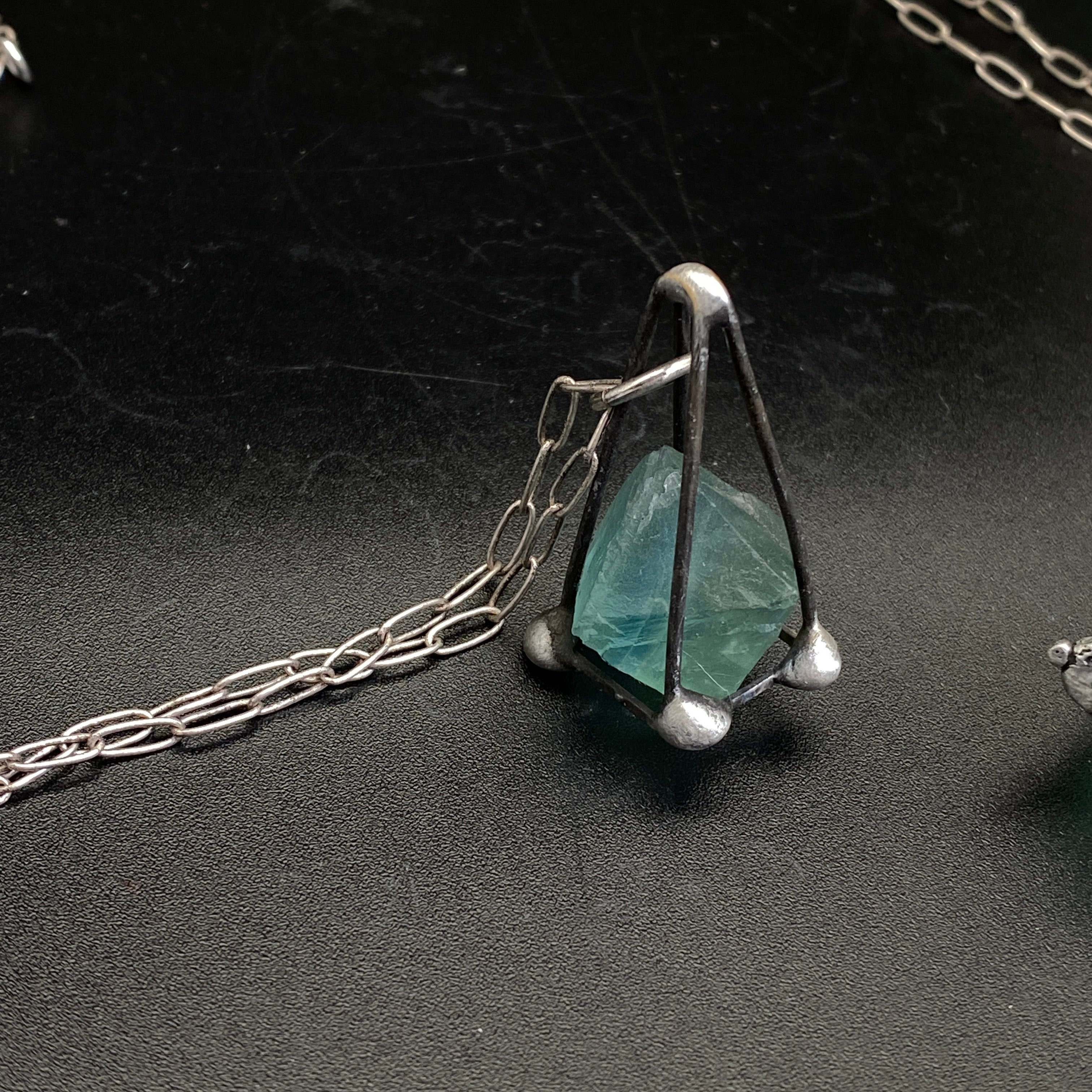 Rituals ~ Fluorite Cage Necklace – Lily In Flux